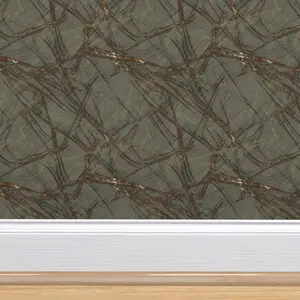 Spoonflower Wispy Taupe 100% Natural Sisal Grasscloth Wallcovering