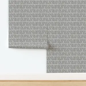 Spoonflower Mudcloth Boho Geometric Africa Inspired Custom Pre-pasted Wallpaper
