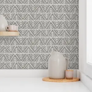 Spoonflower Mudcloth Boho Geometric Africa Inspired Custom Pre-pasted Wallpaper