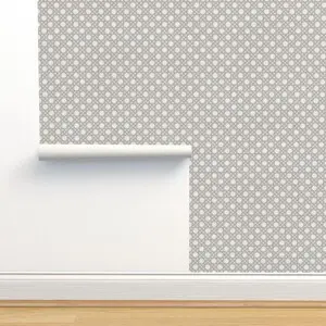 Spoonflower Octagon Polygon Weave Moroccan Islamic Arabic 100% Natural Sisal Grasscloth Wallcovering