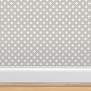 Spoonflower Octagon Polygon Weave Moroccan Islamic Arabic 100% Natural Sisal Grasscloth Wallcovering