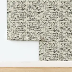 Spoonflower Bear Checkered Plaid Tartan Mackenzie Custom Removable Wallpaper
