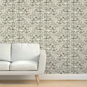 Spoonflower Bear Checkered Plaid Tartan Mackenzie Custom Removable Wallpaper