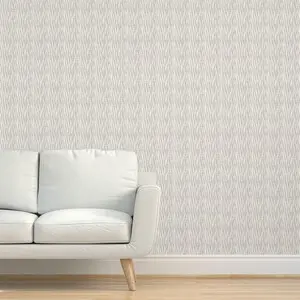Spoonflower Woodgrain Dotted Line 100% Natural Sisal Grasscloth Wallcovering