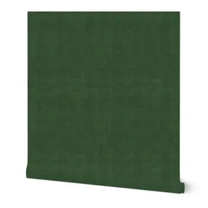 Spoonflower Canvas Texture Green 100% Natural Sisal Grasscloth Wallcovering