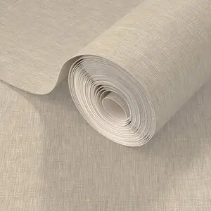 Spoonflower Flaxen Coordinate Solid Texture 100% Natural Sisal Grasscloth Wallcovering - Gray