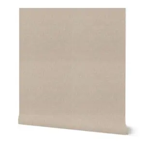 Spoonflower Flaxen Coordinate Solid Texture 100% Natural Sisal Grasscloth Wallcovering