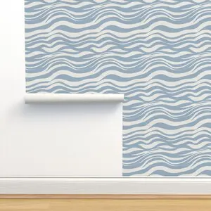 Spoonflower Calm Waters 100% Natural Sisal Grasscloth Wallcovering