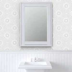 Spoonflower Geometric Mosaic Tile Geometry Arabic Islamic Custom Removable Wallpaper