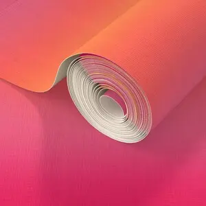 Spoonflower Ombre Dusk 100% Natural Sisal Grasscloth Wallcovering - Pink