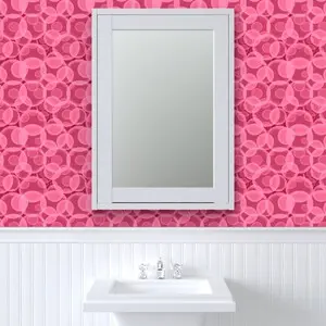 Spoonflower Bubbles Novelty Circle Spot Blender Tonal Custom Pre-pasted Wallpaper