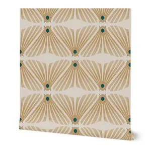 Spoonflower Art Deco Bugs 100% Natural Sisal Grasscloth Wallcovering