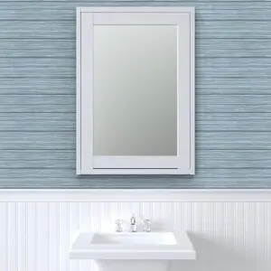 Spoonflower Wood Grain Beach House Provincial Coastal Custom Pre-pasted Wallpaper
