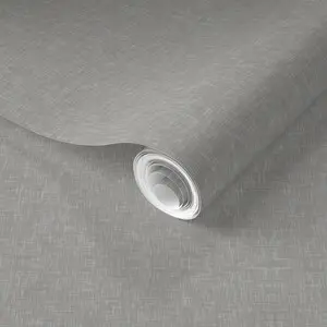 Spoonflower Solid Modern Custom Removable Wallpaper - Gray