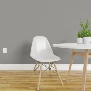 Spoonflower Solid Modern Custom Removable Wallpaper - Gray