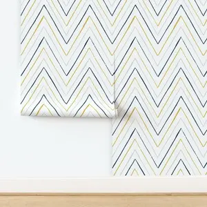 Spoonflower Geometric Triangles Arrows Tribal Traditional Wallpaper