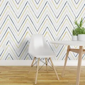 Spoonflower Geometric Triangles Arrows Tribal Traditional Wallpaper