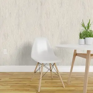 Spoonflower Vertical Drawn Woodgrain Custom Pre-pasted Wallpaper