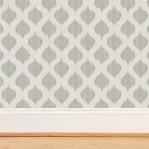 Spoonflower Ikat Warm Polka Dots Boho Shabby Chic Custom Removable Wallpaper