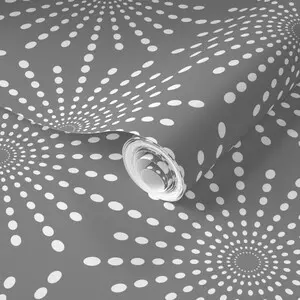 Spoonflower Star Gray White Celebration Fireworks Custom Pre-pasted Wallpaper - Gray,white