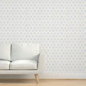 Spoonflower Ikat Dots Soft 100% Natural Sisal Grasscloth Wallcovering