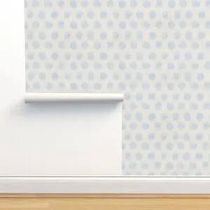 Spoonflower Ikat Dots Soft 100% Natural Sisal Grasscloth Wallcovering