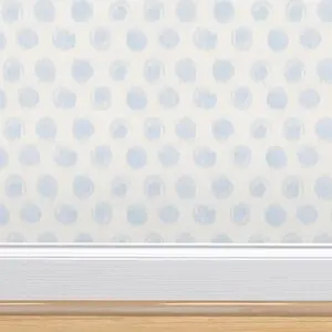 Spoonflower Ikat Dots Soft 100% Natural Sisal Grasscloth Wallcovering