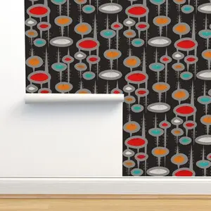 Spoonflower Outer Space 100% Natural Sisal Grasscloth Wallcovering