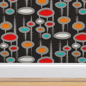 Spoonflower Outer Space 100% Natural Sisal Grasscloth Wallcovering