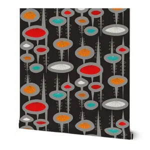 Spoonflower Outer Space 100% Natural Sisal Grasscloth Wallcovering