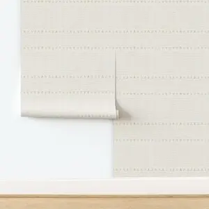 Spoonflower Stripe Modern Dot Light Custom Pre-pasted Wallpaper