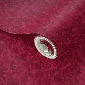 Spoonflower Maraschino Cherry Sangria Cheery Flower Custom Removable Wallpaper