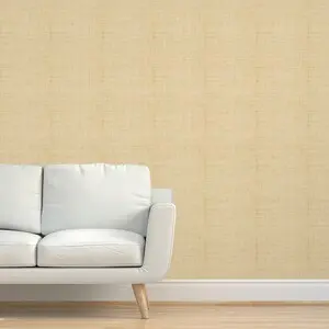 Spoonflower Island Texture Sand Vibes 100% Natural Sisal Grasscloth Wallcovering - Ivory,beige