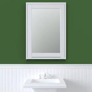 Spoonflower Solid Stargazer Custom Pre-pasted Wallpaper - Green