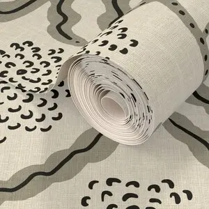Spoonflower La Ville Vine Neutral 100% Natural Sisal Grasscloth Wallcovering - Beige