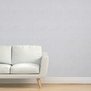 Spoonflower Pale Dusty Texture 100% Natural Sisal Grasscloth Wallcovering - Blue