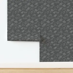 Spoonflower Molecule Science Chemistry Stem Scientist Custom Pre-pasted Wallpaper