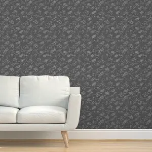 Spoonflower Molecule Science Chemistry Stem Scientist Custom Pre-pasted Wallpaper