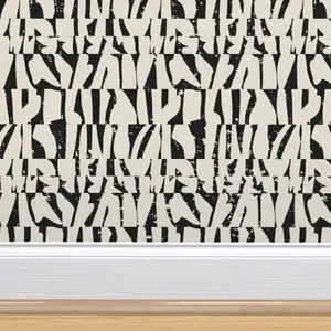 Spoonflower La Ville Modern 100% Natural Sisal Grasscloth Wallcovering