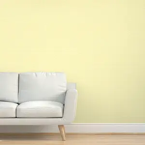 Spoonflower Yellow Stripes Watercolor Custom Removable Wallpaper - Yellow,gray
