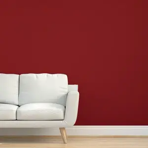 Spoonflower Solid Traditional Wallpaper - Red