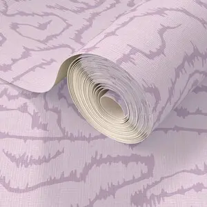 Spoonflower Large Heatwave Lavender And Lilac 100% Natural Sisal Grasscloth Wallcovering - Purple