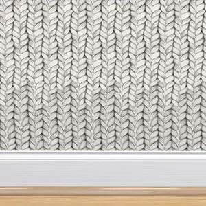 Spoonflower Chunky 100% Natural Sisal Grasscloth Wallcovering