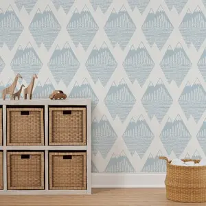 Spoonflower North Carolina Between The Mountains And Sea Custom Pre-pasted Wallpaper