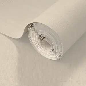 Spoonflower Plain Solid Gingezel 100% Natural Sisal Grasscloth Wallcovering - Beige