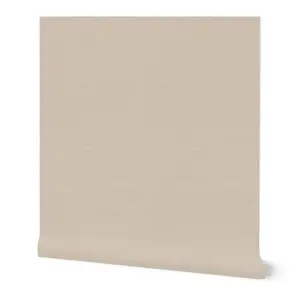 Spoonflower Plain Solid Gingezel 100% Natural Sisal Grasscloth Wallcovering - Beige