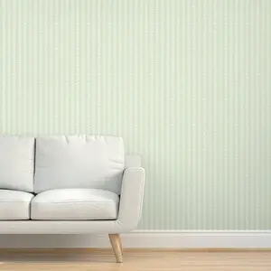 Spoonflower Flowers Floral Stripes Spring Summer Swedish Traditional Wallpaper