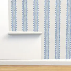 Spoonflower Clarabelle Americana 100% Natural Sisal Grasscloth Wallcovering