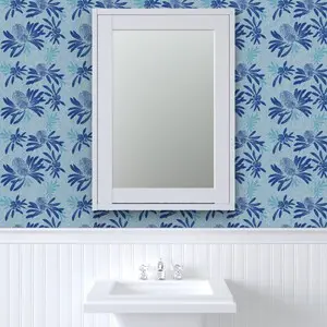Spoonflower Aloha Beach Tropical Hula Hawaii Pacific Ocean Custom Removable Wallpaper