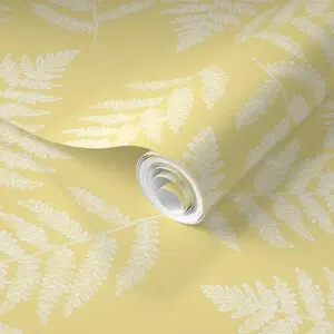 Spoonflower Springcolors Traditional Wallpaper - Yellow,white,green